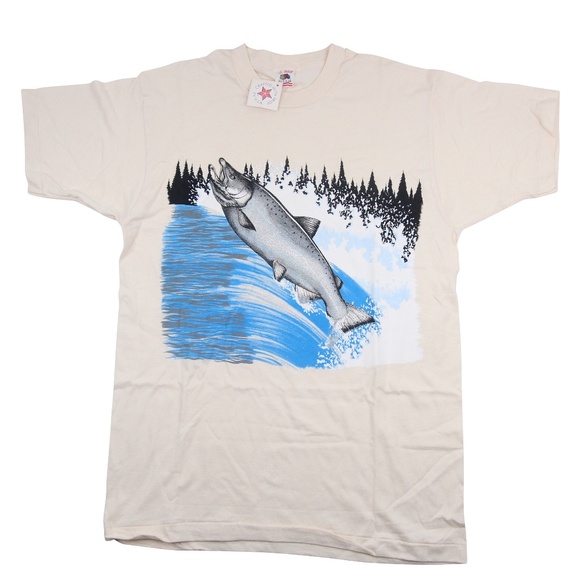 Vintage | Shirts | Vintage Nwt Big Fish Graphic T Shirt | Poshmark